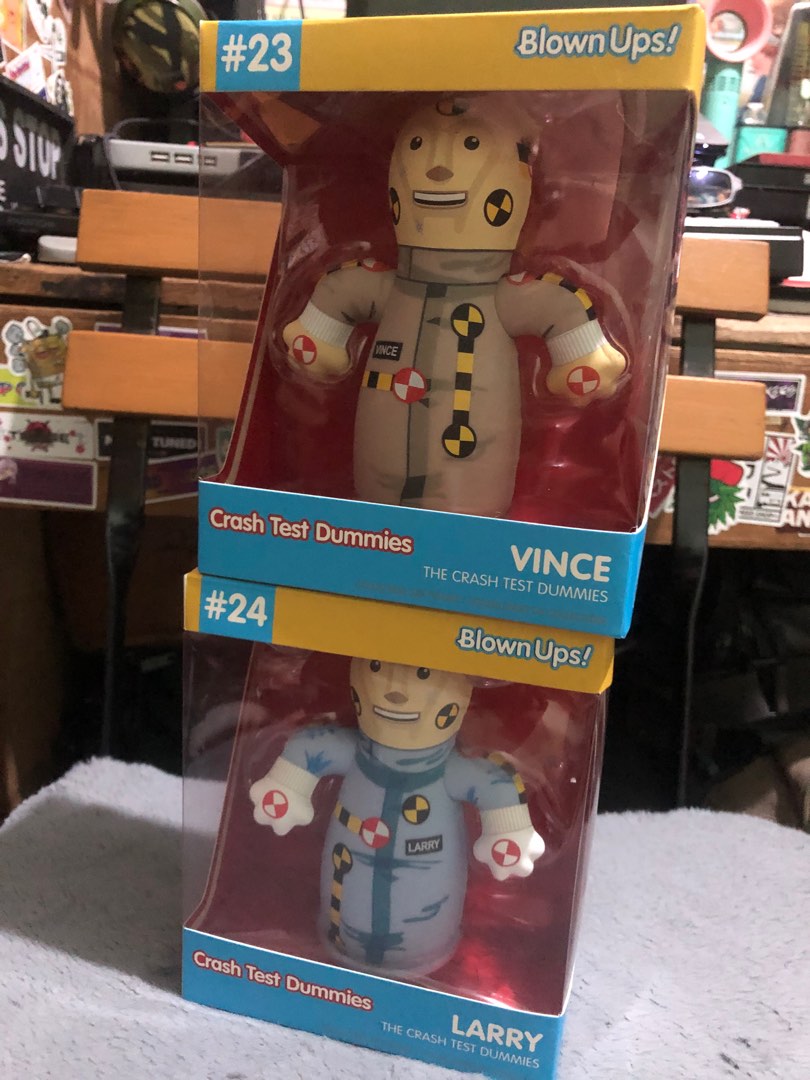 Crash test dummies larry and vince collectible art toy figure, Hobbies ...