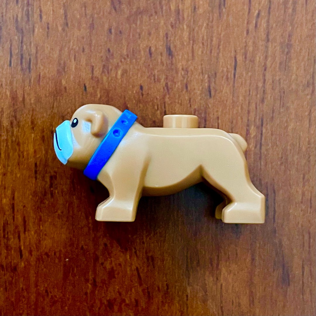 LEGO City Pet Bulldog minifigure, Hobbies & Toys, Toys & Games on Carousell