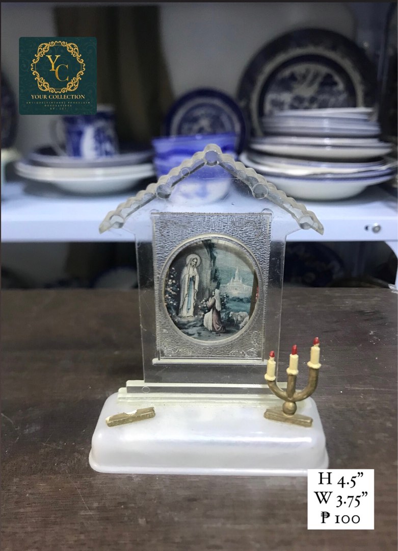 Mini plastic Altar of Our Lady of Lourdes, Hobbies & Toys, Memorabilia ...