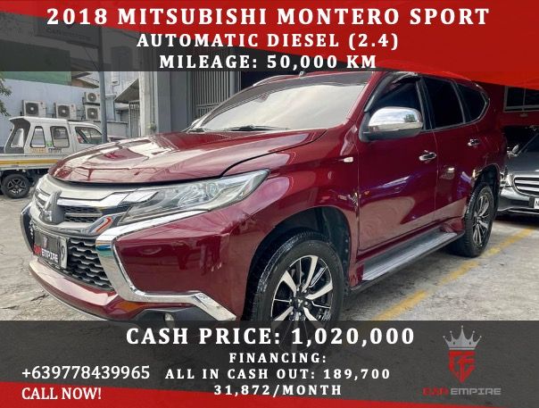 Mitsubishi Montero Sport 2018 2.4 GLS PREMIUM LOOK GLS Auto, Cars for ...