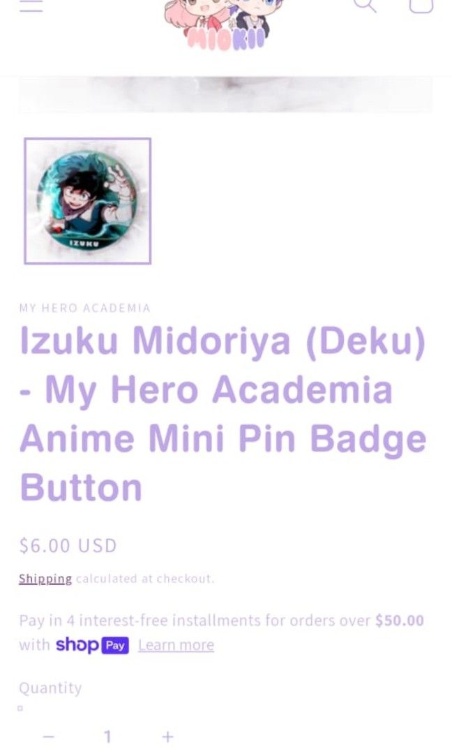 My Hero Academia MHA Rare Limited mini Badge Anime, Hobbies & Toys ...