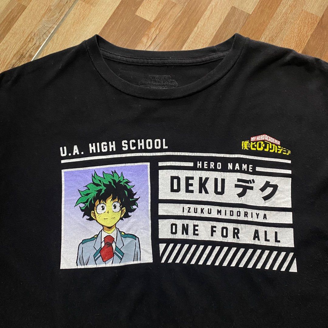 Anime My Hero Academia "ID DEKU" official Merchandise, Fesyen Pria ...