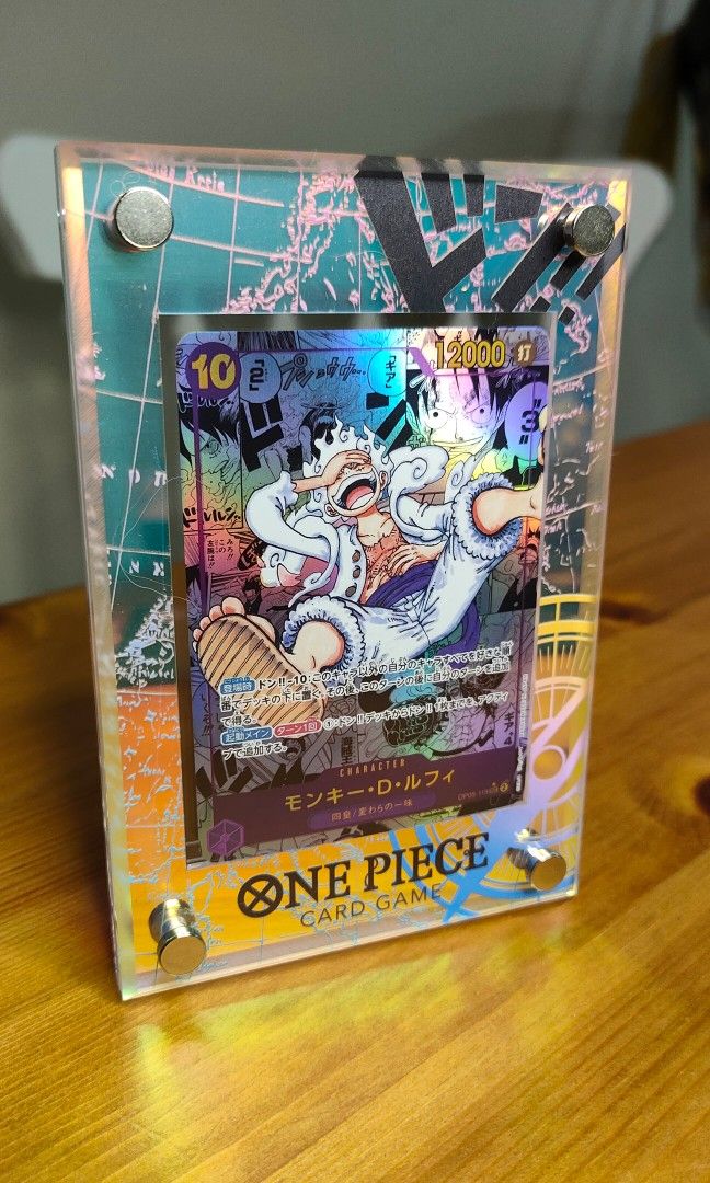 One Piece TCG Display Case- (Free Replica Card), Hobbies & Toys, Toys ...