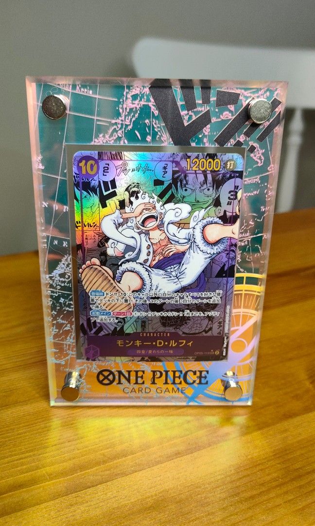 One Piece TCG Display Case- (Free Replica Card), Hobbies & Toys, Toys ...