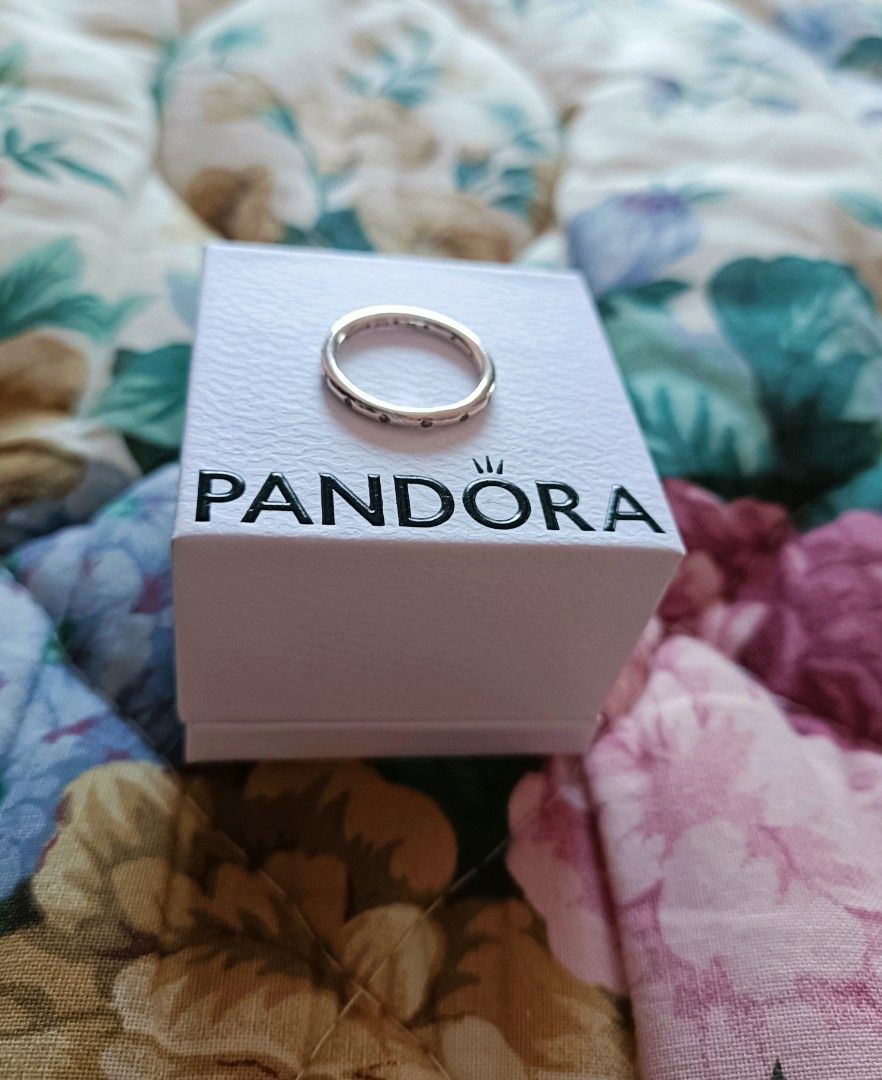 PANDORA | Simple Sparkling Band Ring., Women's Fashion, Jewelry on ...