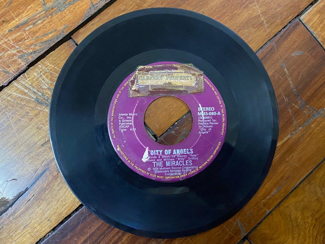 Philippine Vinyl Plaka Record 45 RPM - THE MIRACLES - NIGHT LIFE / CITY ...