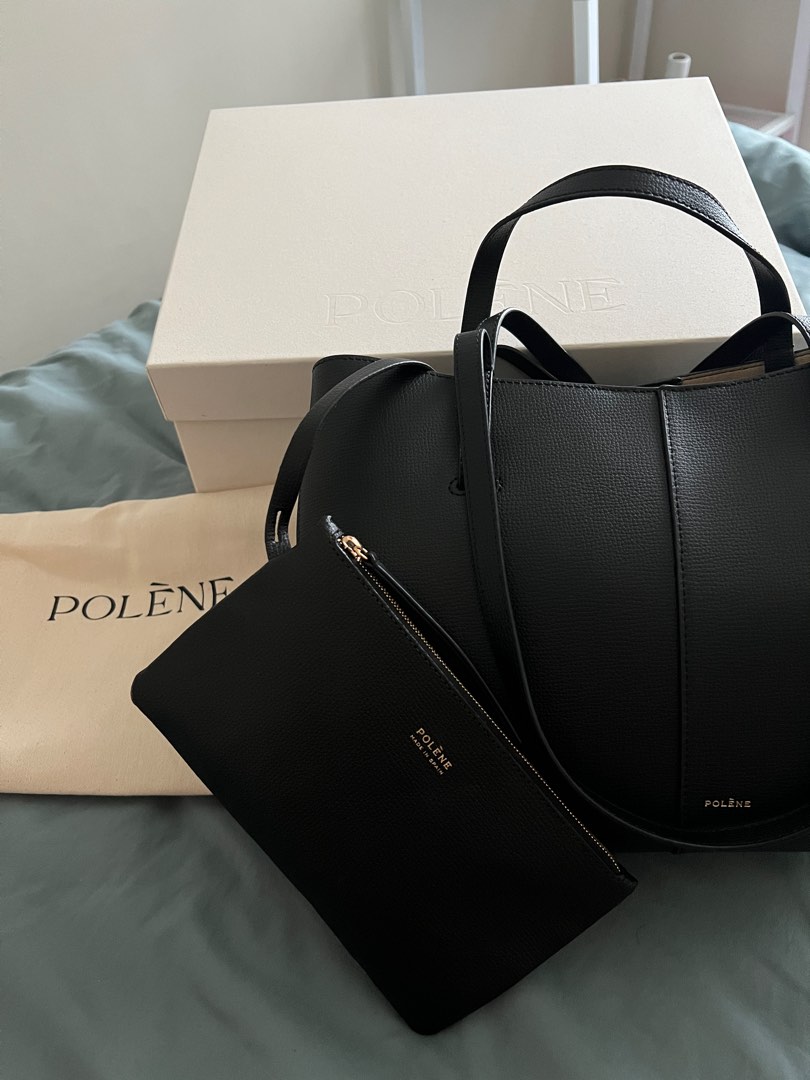 Polene cyme mini in black, Luxury, Bags & Wallets on Carousell