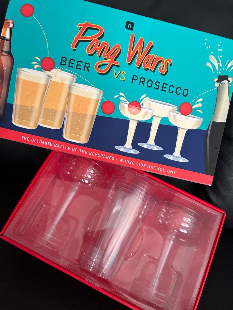 PONG WARS beer vs prosecco drinking game, Hobbies & Toys, Toys & Games on Carousell