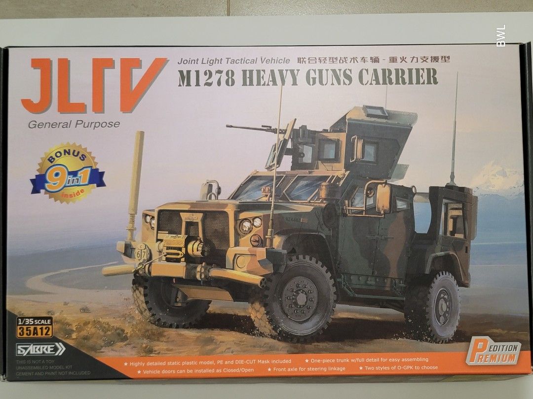 SABRE M1278 Heavy Guns Carrier Premium Edition 1/35, Ref#35A12, NEW, 興趣 ...