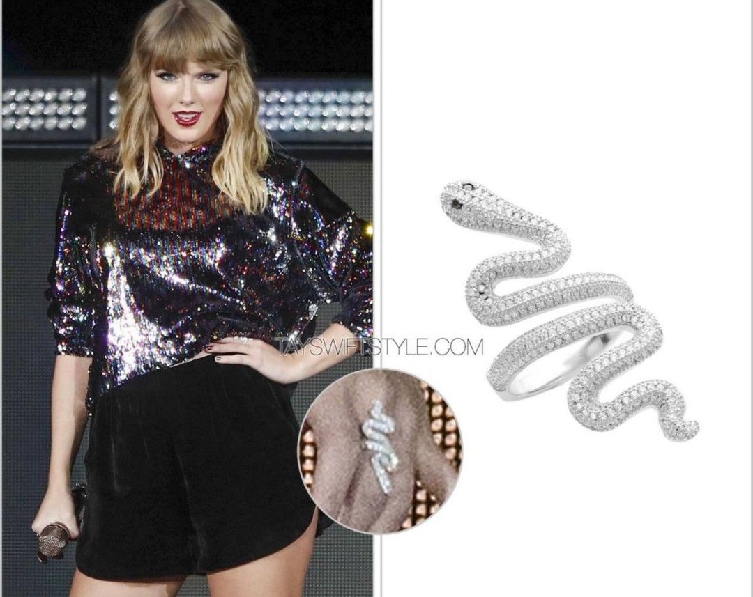 Taylor swift reputation silver snake ring, Luxury, Accessories on Carousell