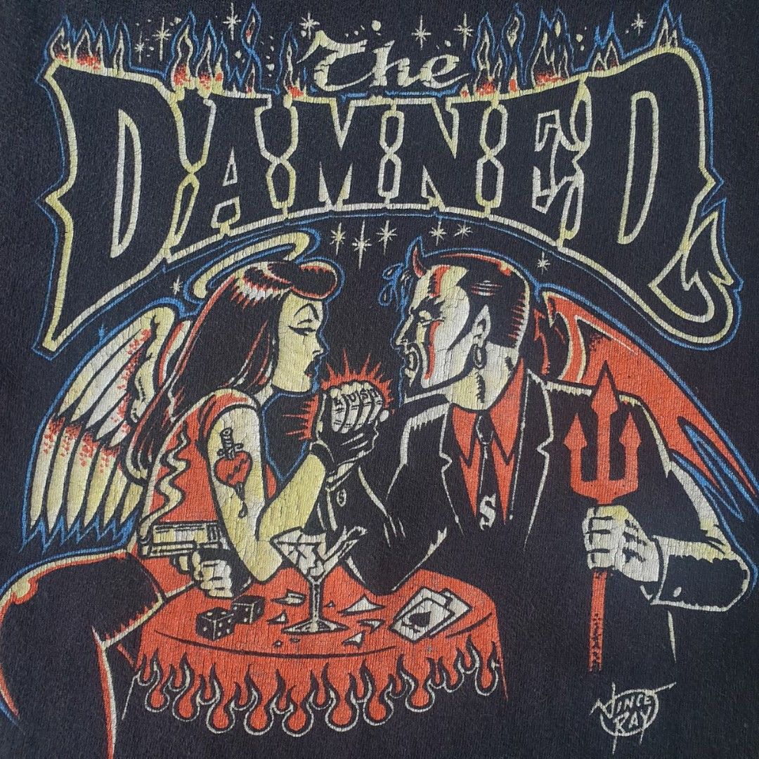The Damned Band Tshirt, Men's Fashion, Tops & Sets, Tshirts & Polo ...