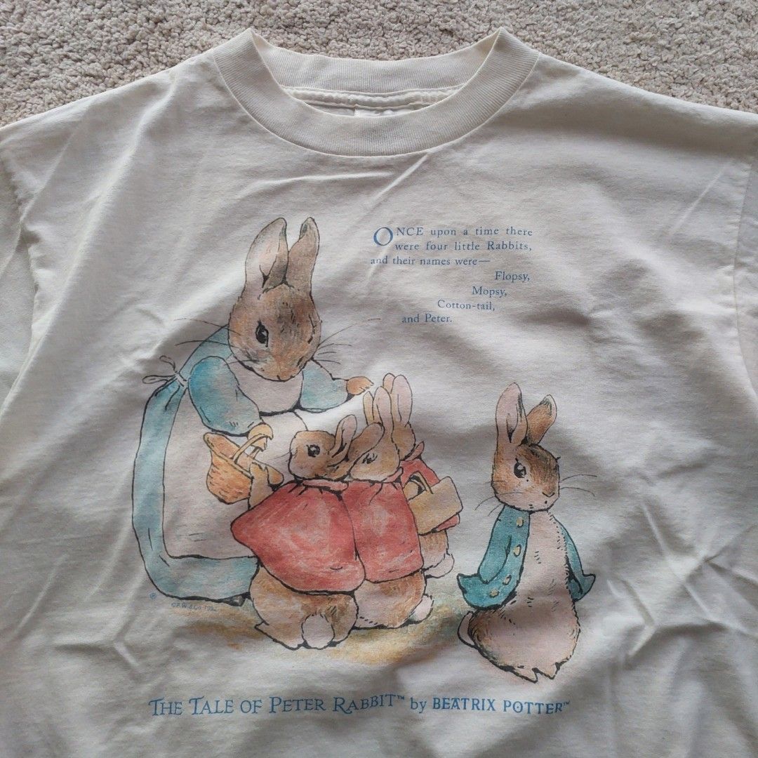 Vintage Peter Rabbit, Men's Fashion, Tops & Sets, Tshirts & Polo Shirts ...