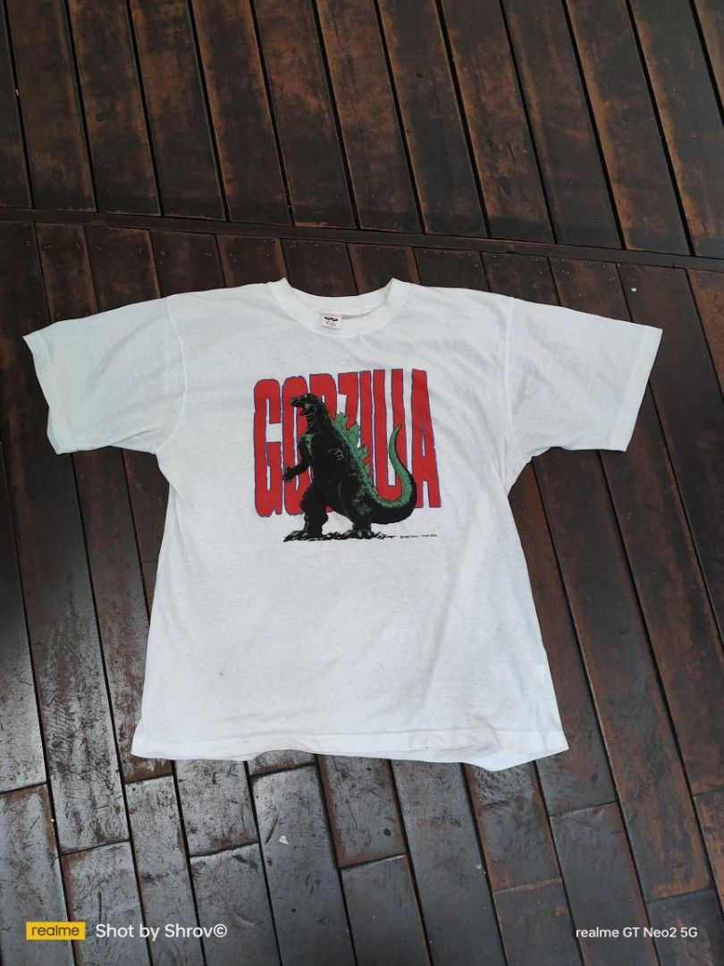 VINTAGE RARE GODZILLA 1998 SHIRT TOHO EIGA BANPRESTO, Hobbies & Toys ...