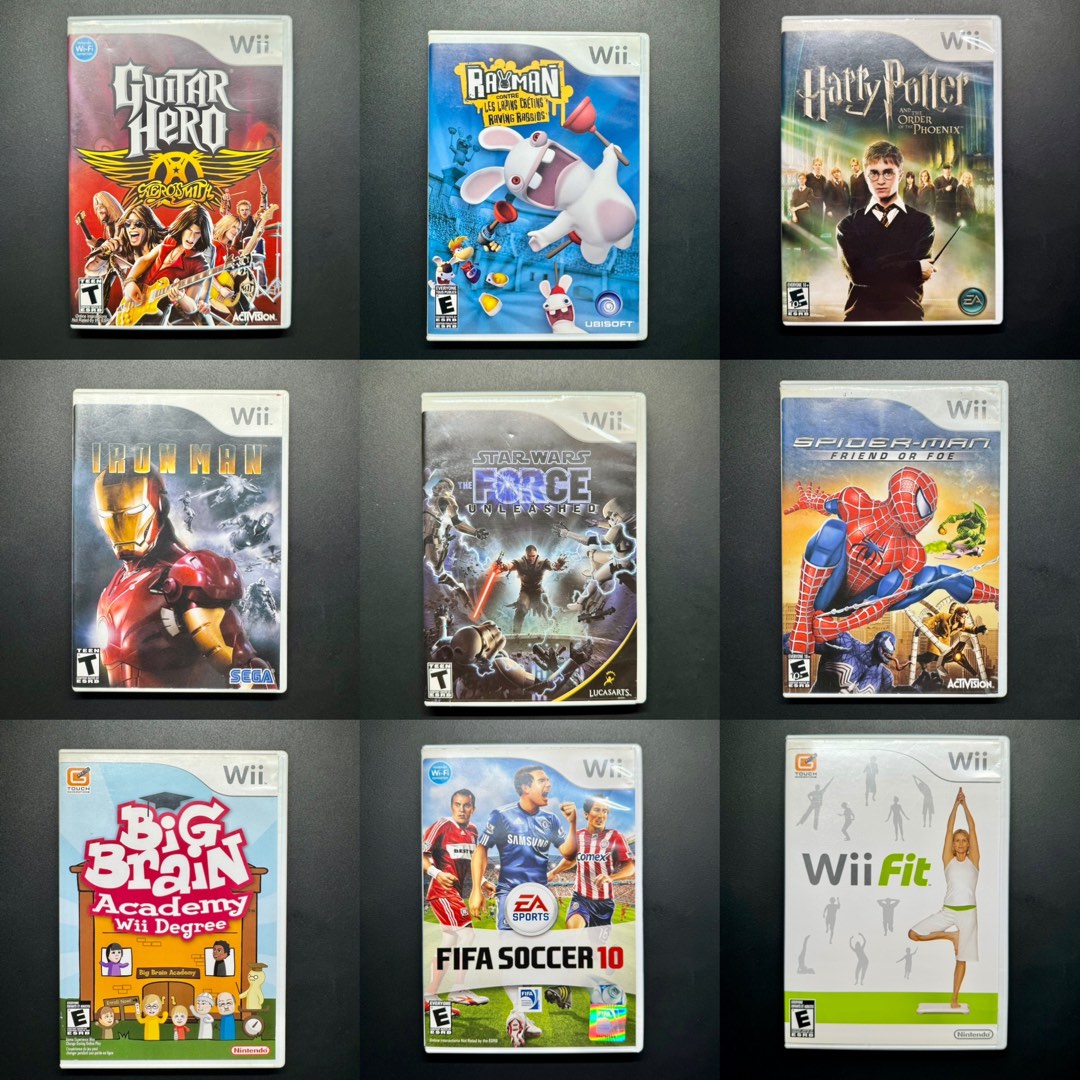 Nintendo Wii | Guitar Hero Aerosmith | Rayman Raving Rabbids | Harry ...