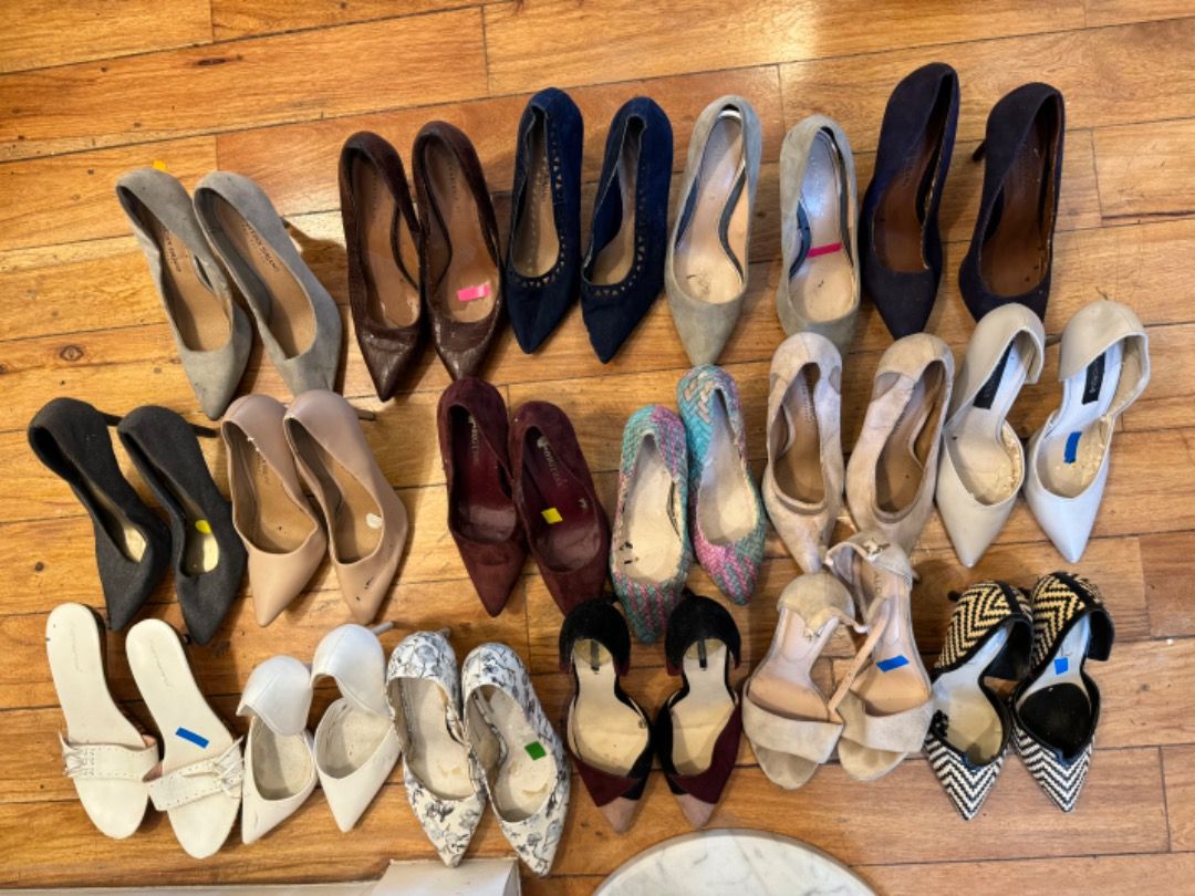 17 pairs assorted high heel shoes (used) - all for 2k, Women's Fashion ...