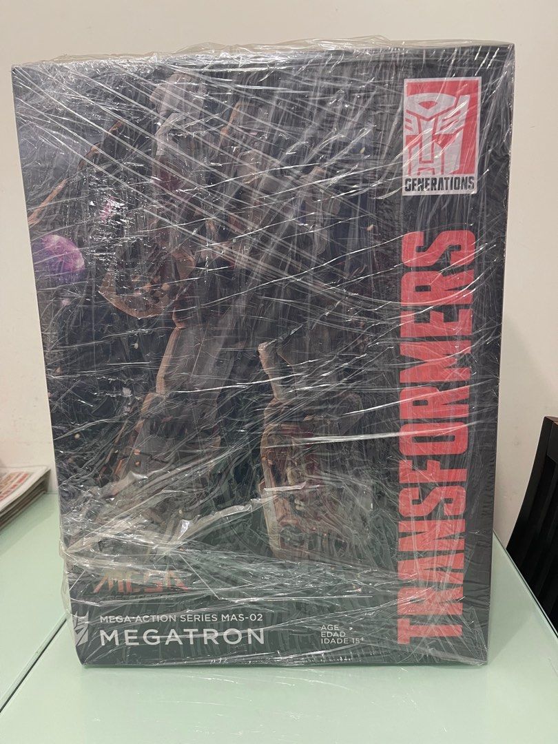 全新 變形金剛 mega action series mas-02 megatron 麥加登, 興趣及遊戲, 玩具 & 遊戲類 - Carousell
