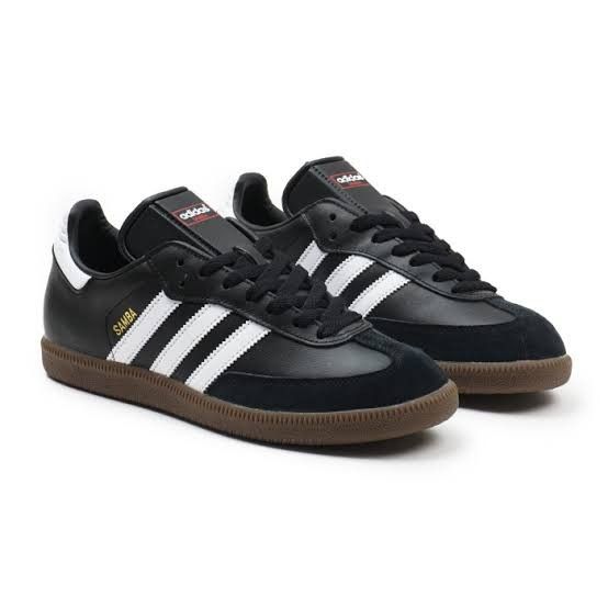 Adidas Samba Leather Black 019000, Fesyen Pria, Sepatu , Sneakers di ...