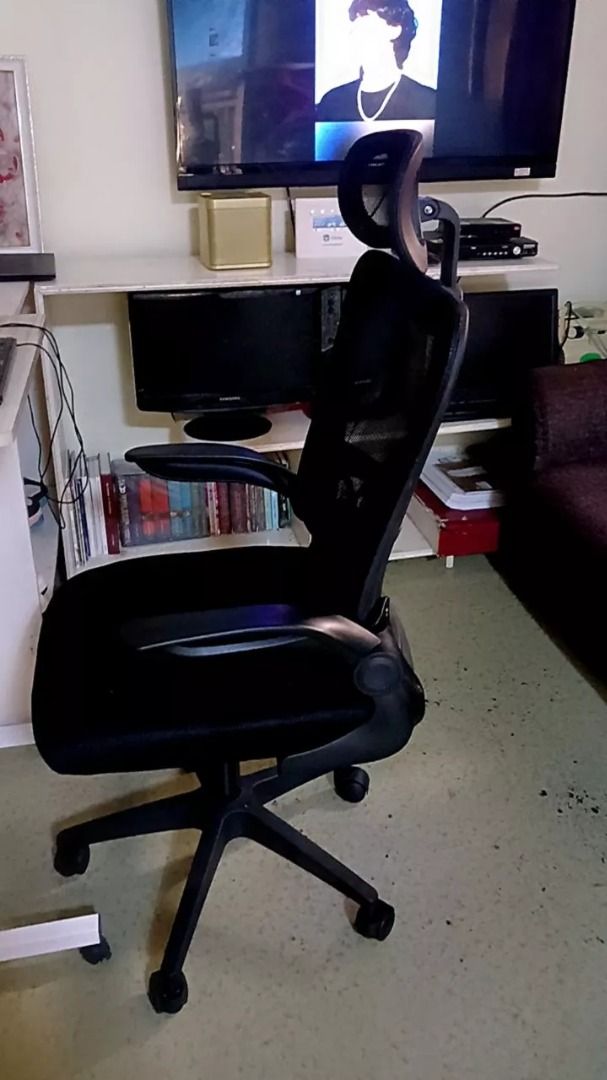 Adjustable Office Chair Korean Computer Chair Mesh High Back Study ...