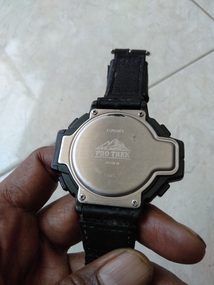 Casio protrek prt 40 triple sensor japan, Fesyen Pria, Jam Tangan di Carousell