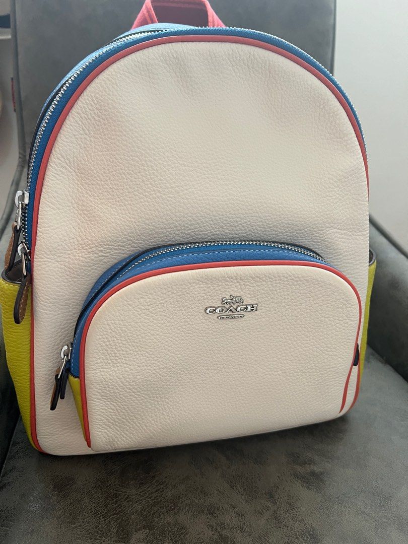 COACH Court Backpack In Colorblock., Women's Fashion, Bags & Wallets ...
