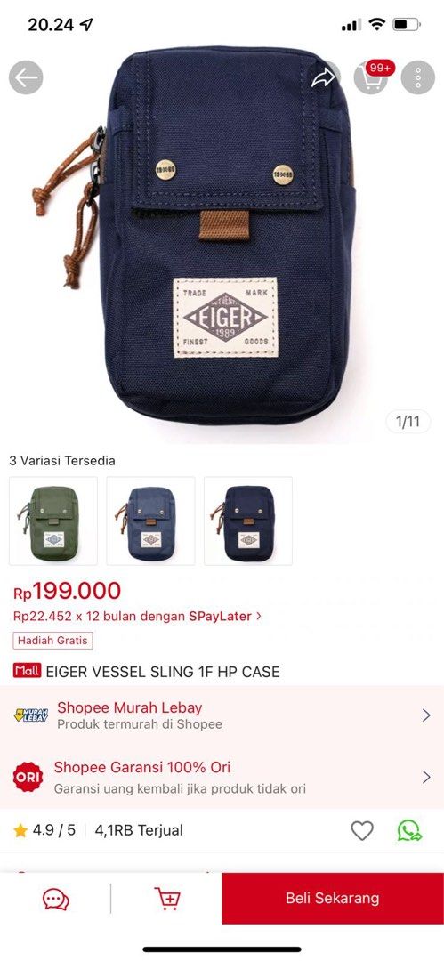 eiger vessel sling 1F hp case, Telepon Seluler & Tablet, Lainnya di ...
