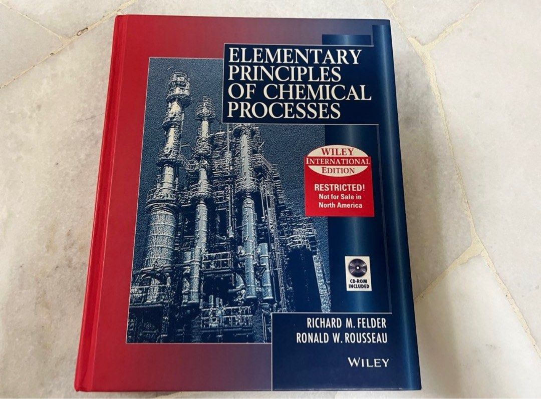 Elementary Principles of Chemical Processes, Hobbies & Toys, Books ...