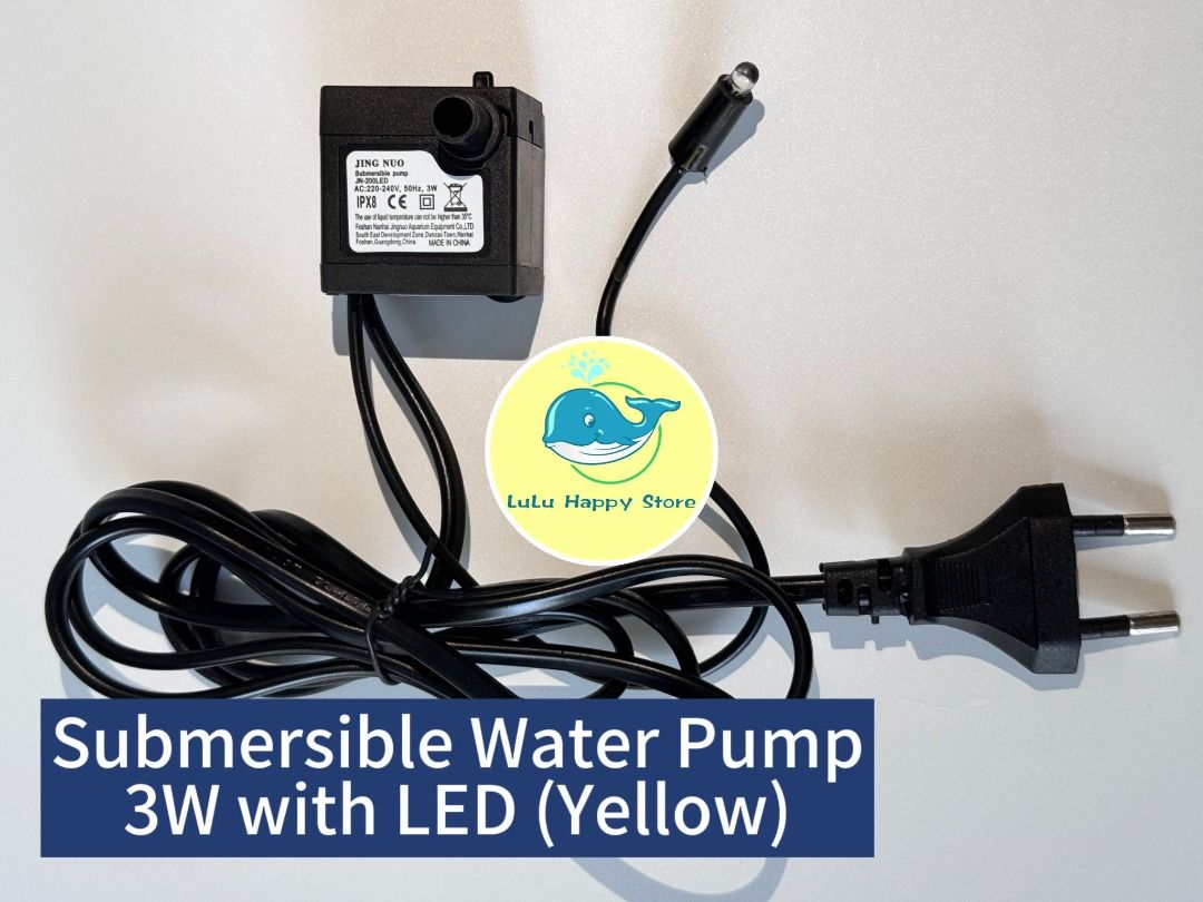 Fountain water pump motor with Led lights Submersible Water Pump 3W 5W ...