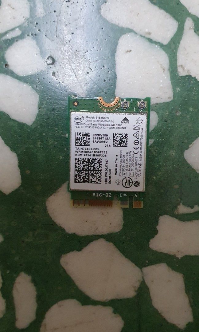 Intel 雙頻 Wireless-AC 3165NGW 筆電 筆記型電腦 無線網卡, 電腦及科技產品, 電腦周邊產品, Wifi及上網相關 ...