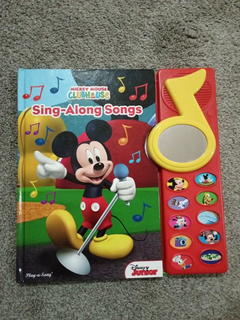 Mickey mouse clubhouse sing along book, Hobbies & Toys, Books ...