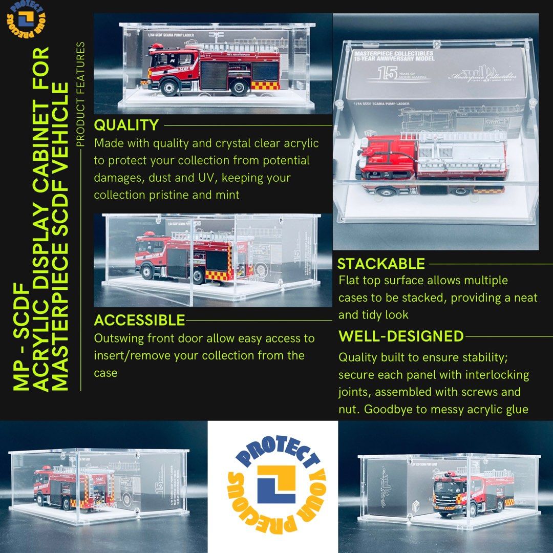 MP - SCDF Acrylic Display Cabinet for Masterpiece SCDF Vehicles ...
