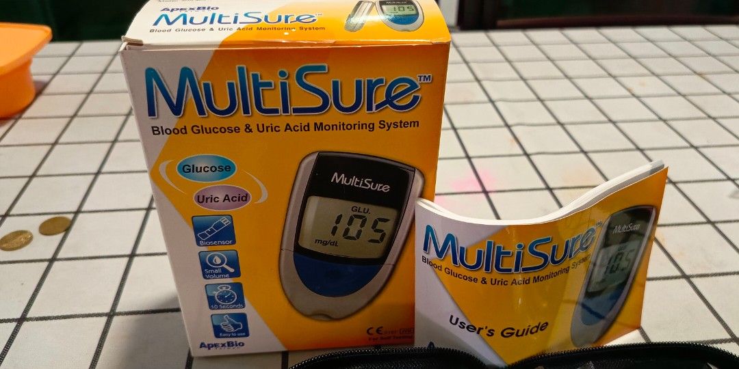 MULTI SURE Blood Glucose & Uric Acid Monitoring System, Health ...