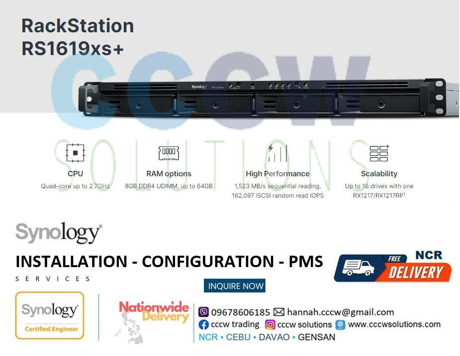 NAS - RackStation RS1619xs+ 1U rackmount flagship aims for file ...