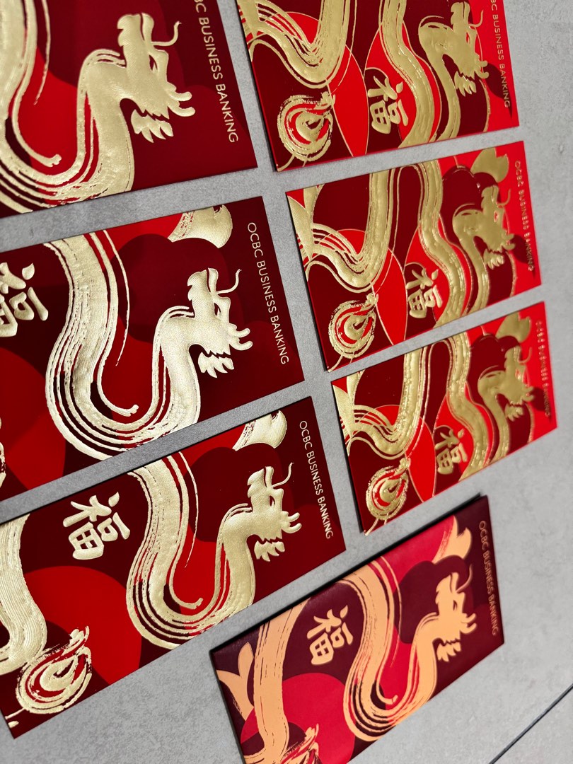 OCBC 2024 business banking ang pow packets, Hobbies & Toys ...