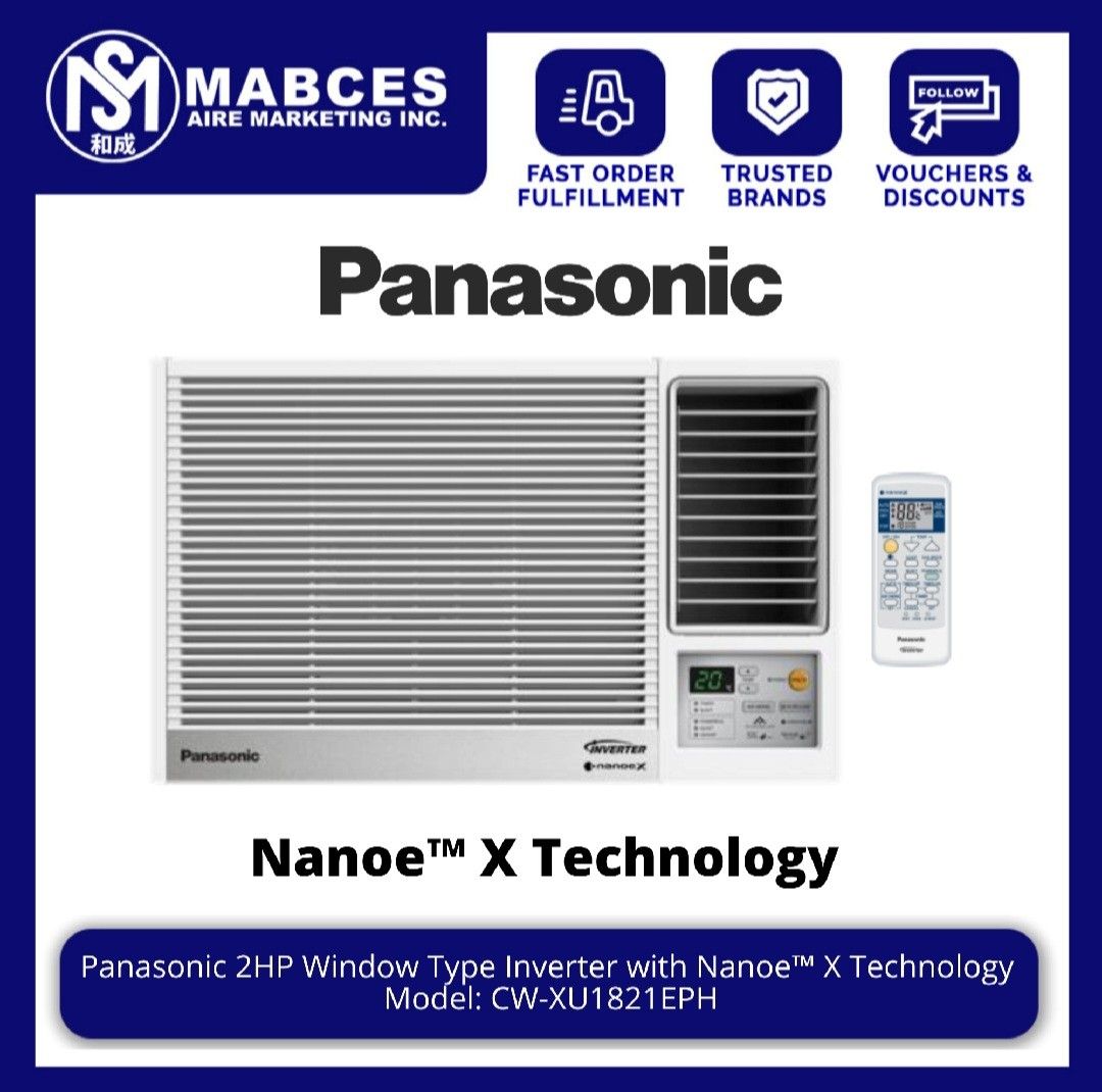 Panasonic Inverter Aircon 2 HP Nanoe X Technology, TV & Home Appliances ...