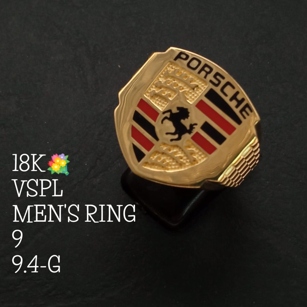 Porsche Mens Ring, Women's Fashion, Jewelry & Organizers, Rings on ...