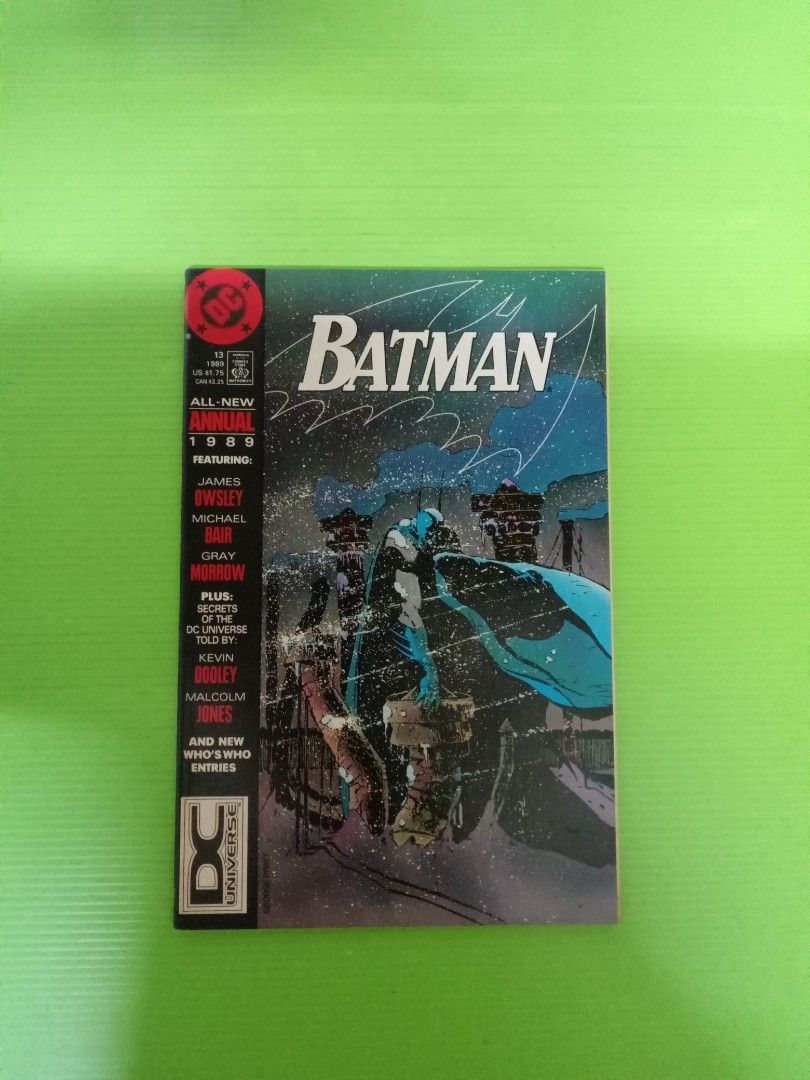 Rare DC UNIVERSE Logo ! Batman #Annual 13 ( George Pratt- Cover Art ...