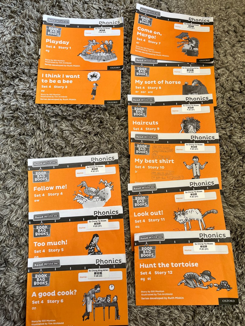 Read Write Inc. Phonics Set 4, 興趣及遊戲, 書本 & 文具, 小朋友書 - Carousell