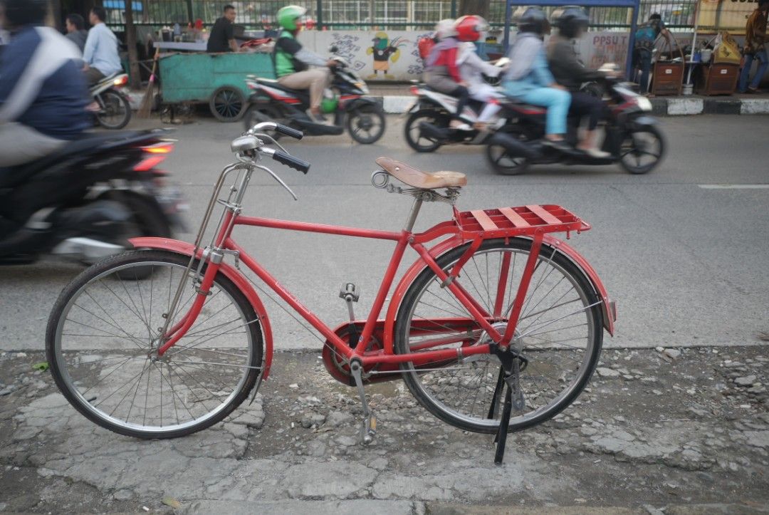 Sepeda vintage pos jepang - Postman Bicycle Japan, Antik, Pajangan di ...