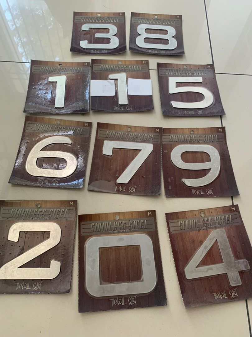Stainless number gate number, Furniture & Home Living, Security & Locks ...