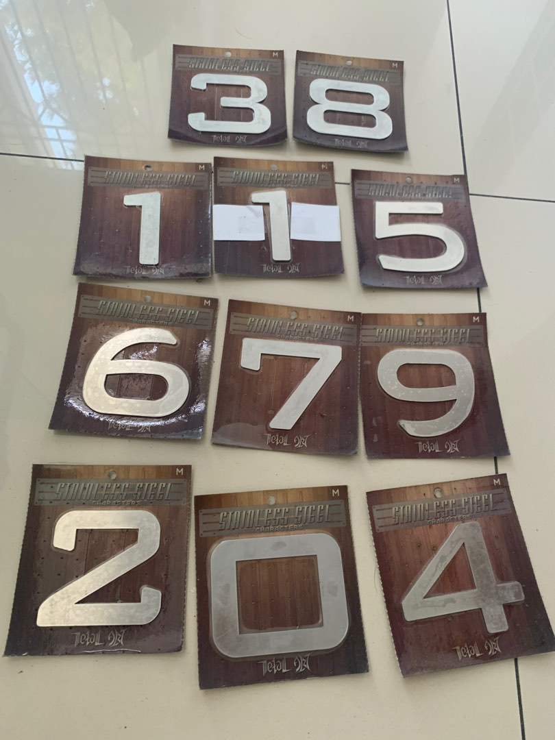Stainless number gate number, Furniture & Home Living, Security & Locks ...