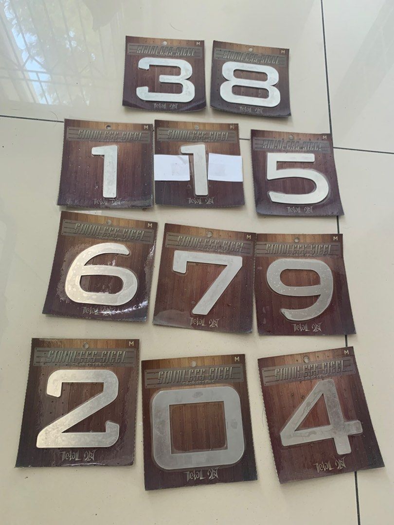 Stainless number gate number, Furniture & Home Living, Security & Locks ...