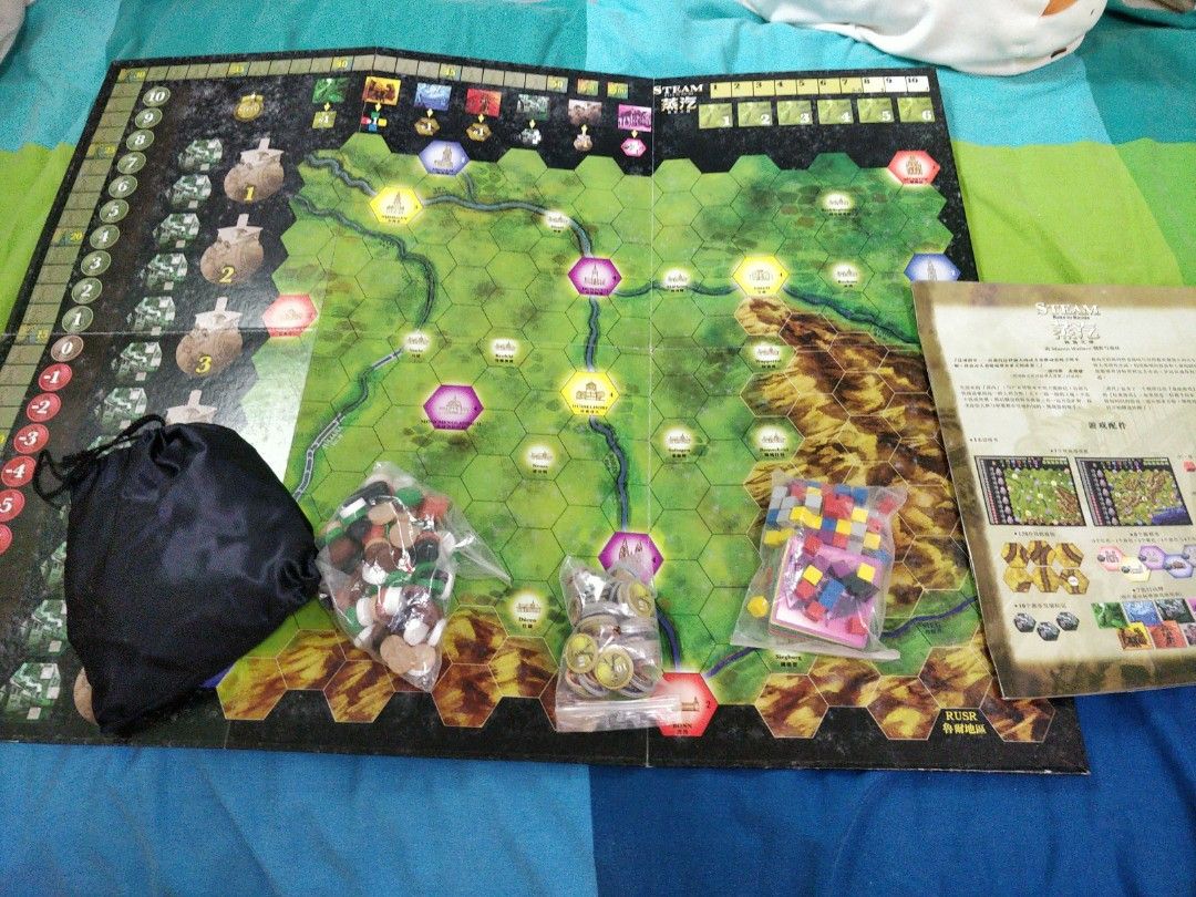 Steam Rails to Riches Board Game, Hobbies & Toys, Toys & Games on Carousell