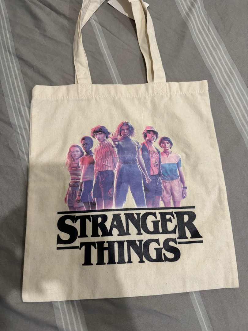 Stranger Things Tote Bag, Women's Fashion, Bags & Wallets, Tote Bags on ...