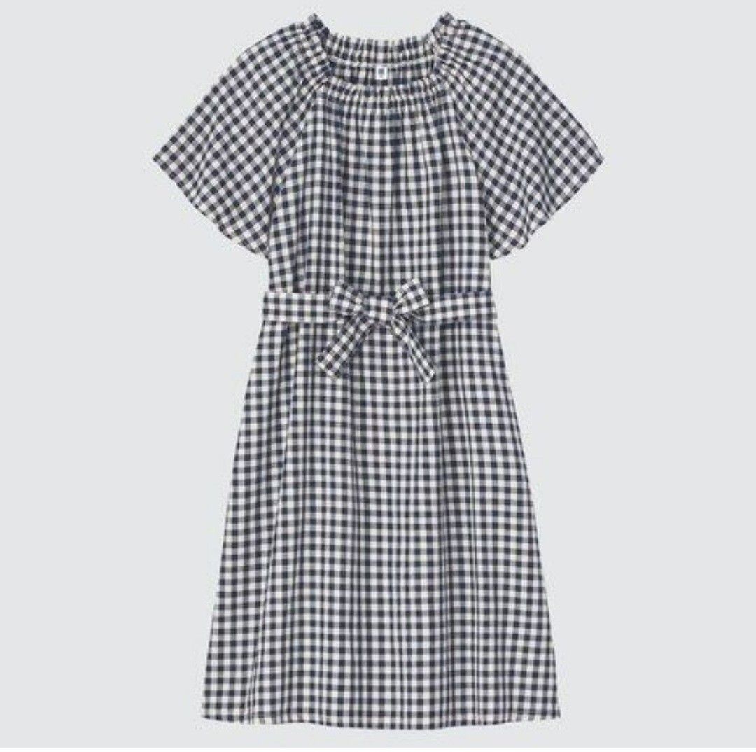 Uniqlo Gingham Midi Dress, Women's Fashion, Dresses & Sets, Dresses on ...