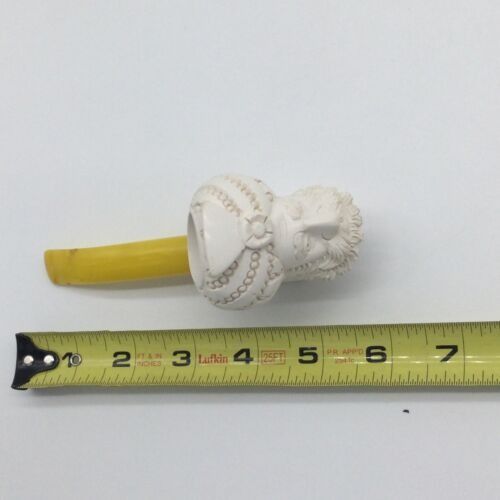 Vintage Alabaster Meerschaum Hand Crafted SULTAN Pipe Never Used ...