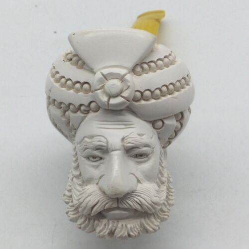 Vintage Alabaster Meerschaum Hand Crafted SULTAN Pipe Never Used ...