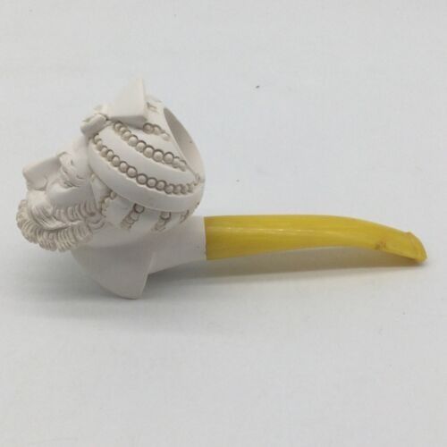 Vintage Alabaster Meerschaum Hand Crafted SULTAN Pipe Never Used ...