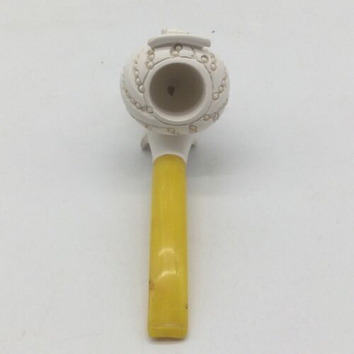 Vintage Alabaster Meerschaum Hand Crafted SULTAN Pipe Never Used ...