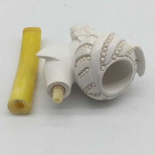 Vintage Alabaster Meerschaum Hand Crafted SULTAN Pipe Never Used ...