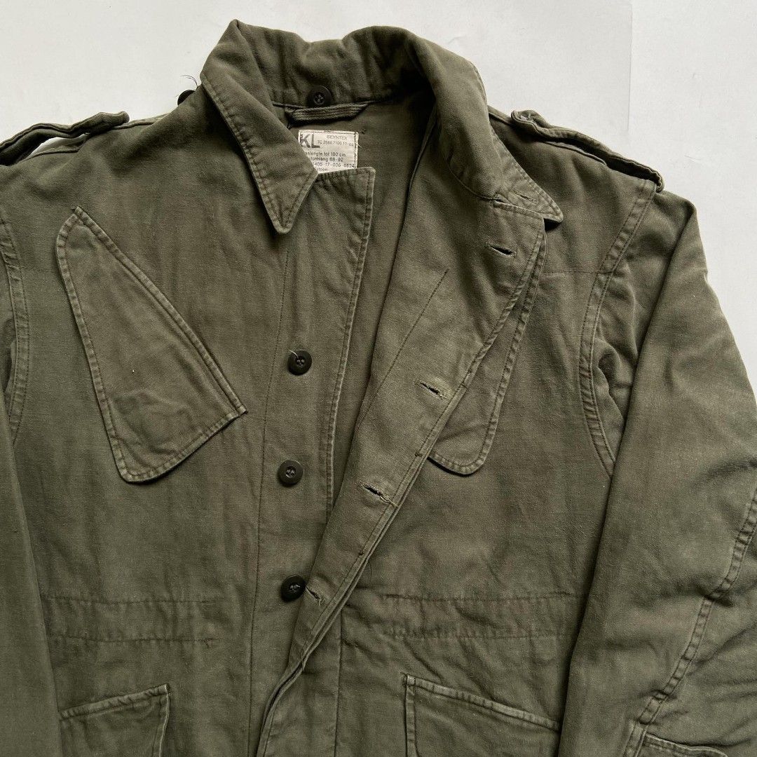 1980s US ARMY HBT M53 Dutch Army Field Jacket Fatigue, Men's Fashion ...